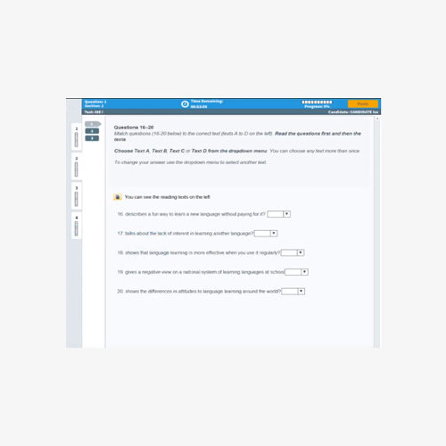 Learner Support - ISE I